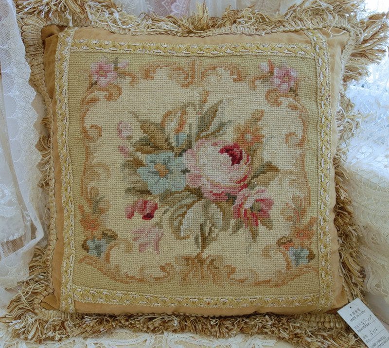 Floral Scrolls Needlepoint Pillow Online Needlepoint Shop For ...