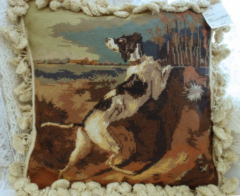 Fluffy White Dog Needlepoint Pillow Online Needlepoint Shop For ...