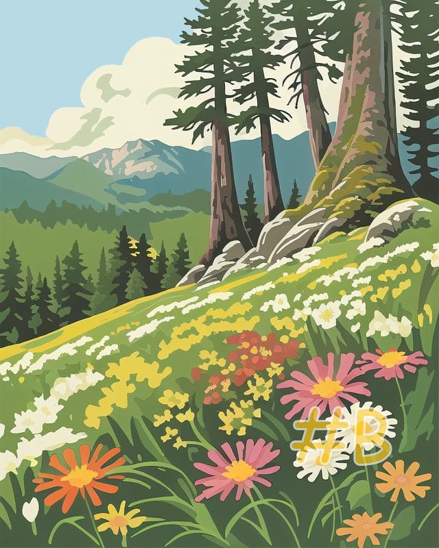 Mountain Meadows Needlepoint Canvas Needlepoint Online